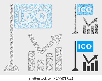 Mesh Ico Trend Chart Model Triangle Stock Vector (Royalty Free ...
