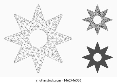 Mesh New Star Sticker Model Triangle Stock Vector (Royalty Free ...