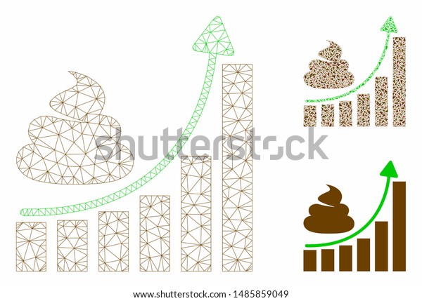 Mesh Shit Hyip Chart Model Triangle Stock Vector (Royalty Free ...