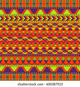 Mesopotamia Ornament Tribal Seamless Pattern Be Stock Vector (Royalty ...