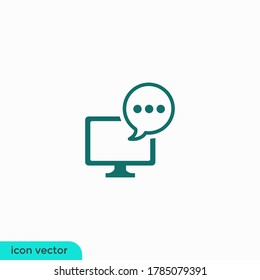 Message Computer Icon Instant Messaging Symbol Stock Vector (Royalty ...