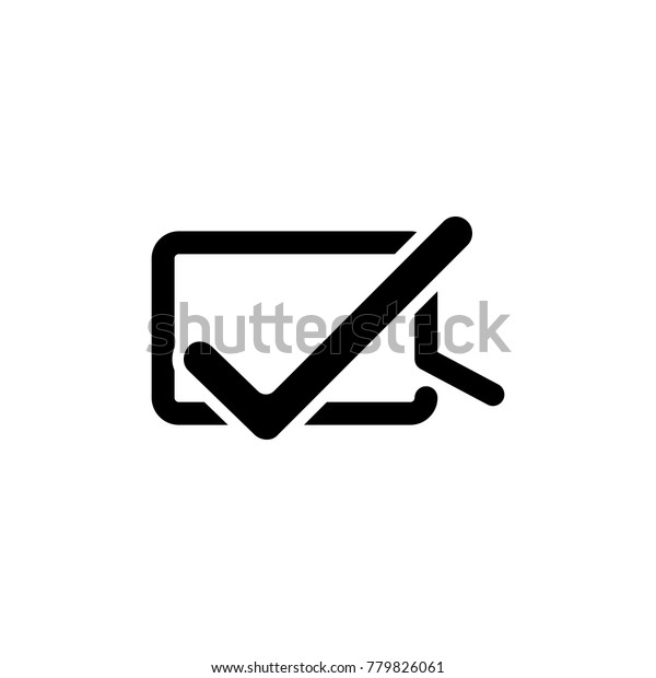 Message Delivered Icon Sign Design Stock Vector (Royalty Free) 779826061