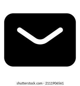 Message Icon Black Color Stock Vector (Royalty Free) 2111906561 ...