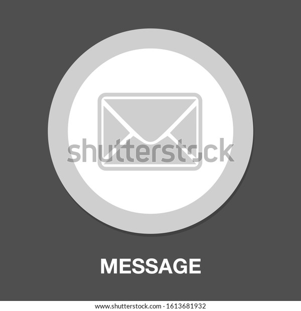 Message Icon Envelope Illustration Vector Mail Stock Vector (Royalty ...