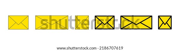 Message Icon Envelope Pictogram Illustration Vector Stock Vector ...