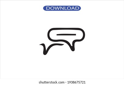 Message Icon Logo High Resolution Stock Vector (Royalty Free) 1938675910