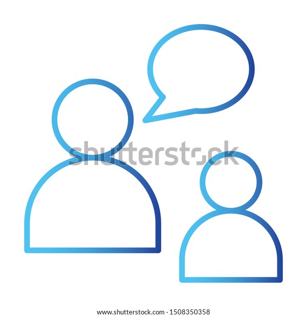 Message Icon Vector Illustration Business Outline Stock Vector (Royalty ...