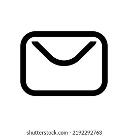 Message Outline Vector Illustration Isolated On Stock Vector (Royalty ...