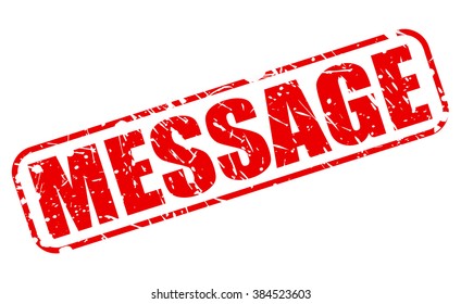 Message Red Stamp Text On White Stock Vector (Royalty Free) 384523603 ...