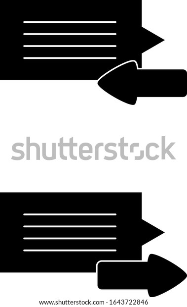 Message Sending Receiving Symbols Stock Vector (Royalty Free ...