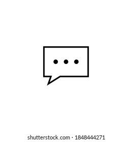 Message Sign Three Dots Dialog Box Stock Vector (Royalty Free ...