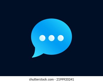 Message Typing Logo Isolated On Background Stock Vector (Royalty Free ...