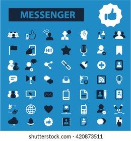 Messenger Icons Stock Vector (Royalty Free) 403637152 | Shutterstock