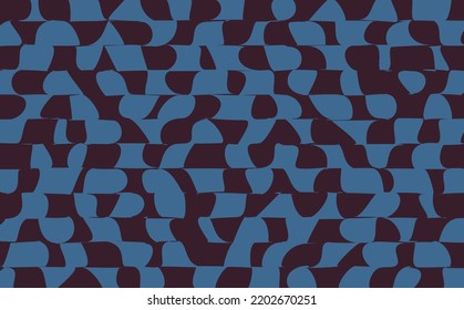 Messy Blue Purple Shapes Vector Pattern Stock Vector (Royalty Free ...