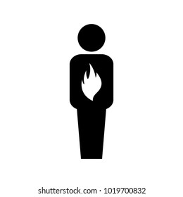 Metabolism Icon Burn Icon Vector Illustration Stock Vector (Royalty ...