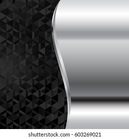 Metal Background Black Texture Divided Into Stock Vector (Royalty Free ...