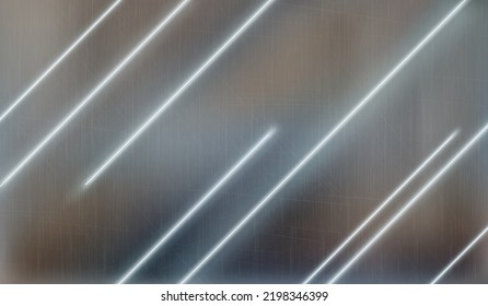 Metal Background Modern Neon Light Banner Stock Vector (Royalty Free ...