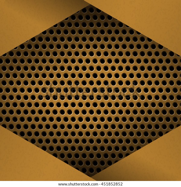 Metal Background Plate Rivets Perforated Metallic Stock Vector (Royalty ...