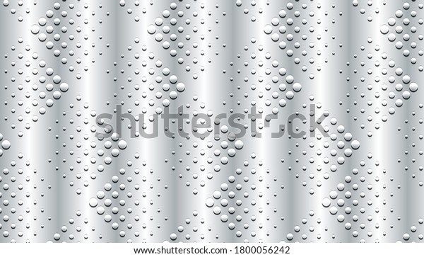 Metal Background Texture Bumps Dotsvector Seamless Stock Vector ...