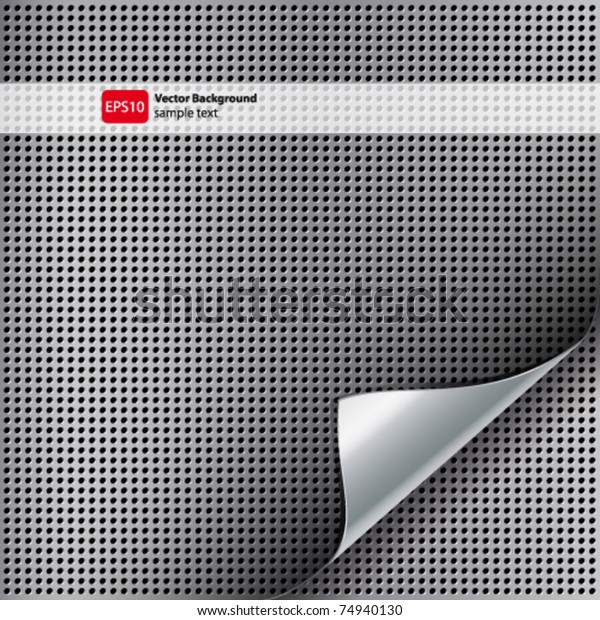 Metal Backgrounds Curved Corner Stock Vector (Royalty Free) 74940130 ...