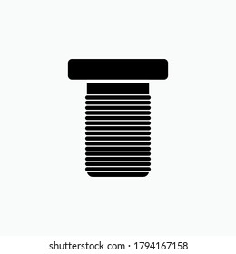 Icono del perno de metal. Símbolo: vector de stock (libre de regalías ...