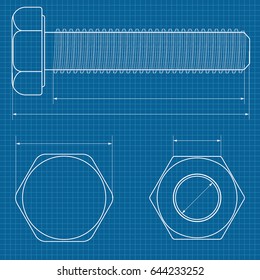 1,530 Bolt Technical Drawing Images, Stock Photos & Vectors | Shutterstock
