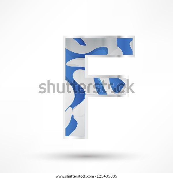 Metal Chopped Letters Stock Vector (Royalty Free) 125435885 | Shutterstock