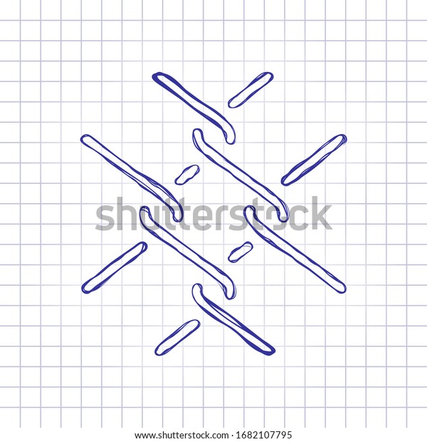Metal Fence Grid Wire Mesh Outline Stock Vector (Royalty Free ...