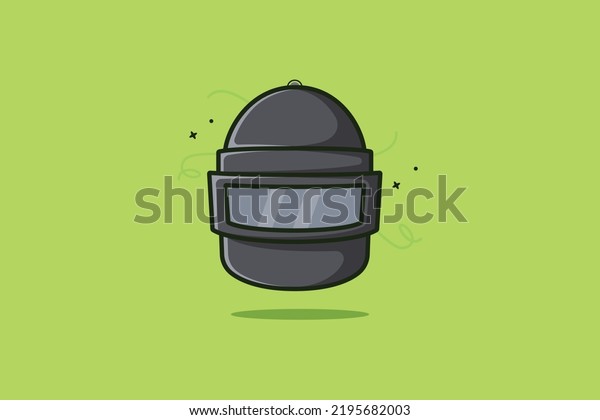 Metal Gaming Helmet Full Face Pubg Stock Vector (Royalty Free ...