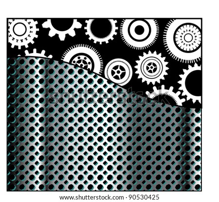 Metal Gear Pattern Background Stock Vector (Royalty Free) 90530425 ...