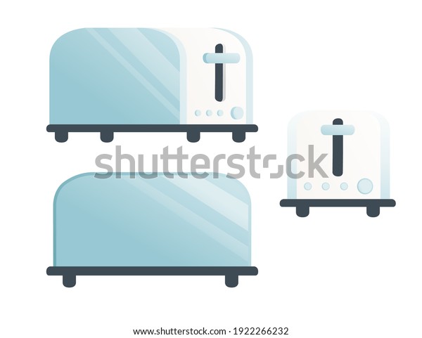 Metal Glossy Toaster Home Usage Toaster Stock Vector (Royalty Free ...