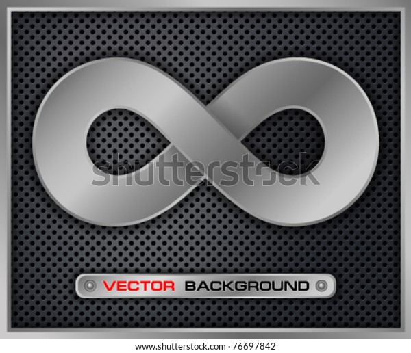 Metal Infinity Sign Stock Vector (Royalty Free) 76697842 | Shutterstock