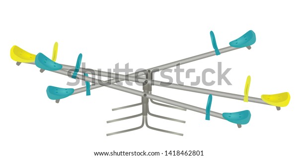 Metal Kids Teeterboard Vector Illustration Stock Vector (Royalty Free ...