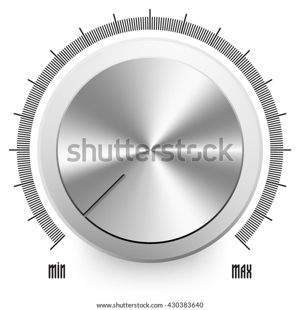 Metal Knob Labels Min Max Vector Stock Vector (Royalty Free) 430383640 ...