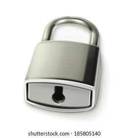 Metal Lock Vector Illustration Stock Vector (Royalty Free) 185805140