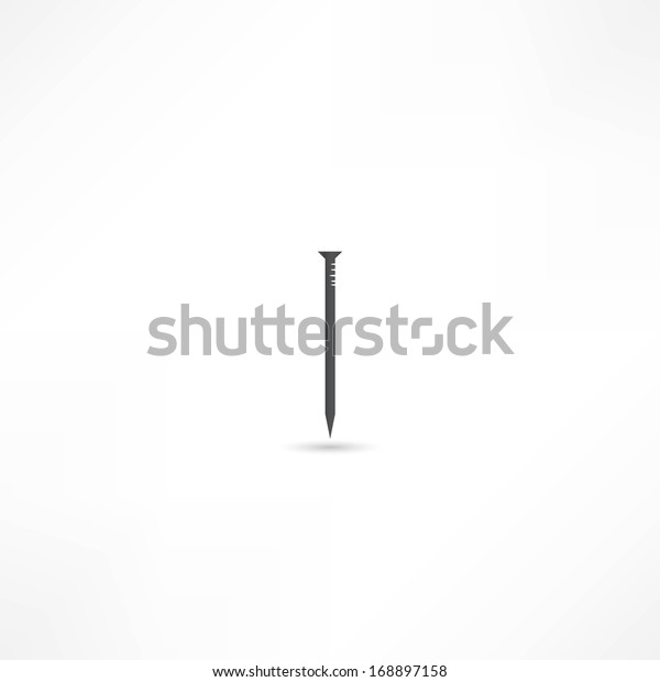 Metal Nail Icon Stock Vector (Royalty Free) 168897158 | Shutterstock