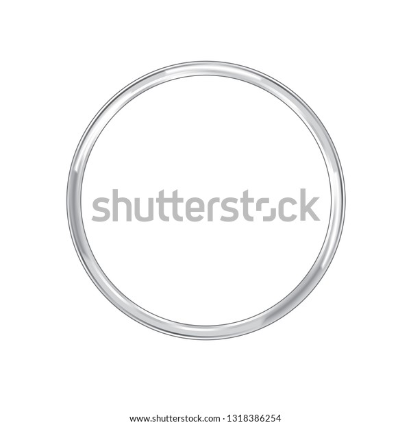 Metal Ring Isolated On White Background Stock Vector (Royalty Free ...