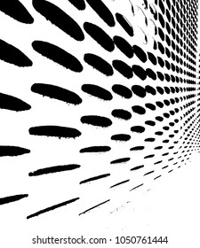 Metal Screen White Wall Black Oval Stock Vector (Royalty Free ...