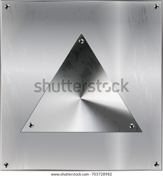 Metal Sheet Triangle Holes Stock Vector (Royalty Free) 703728982 ...