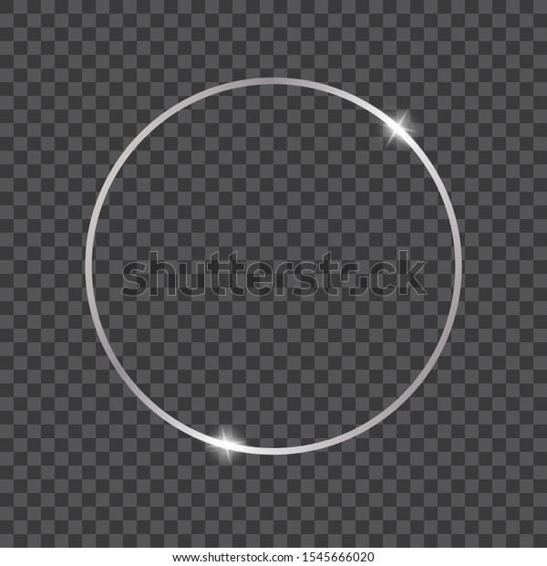 Metal Shiny Glowing Frames Set Shadows Stock Vector (Royalty Free ...