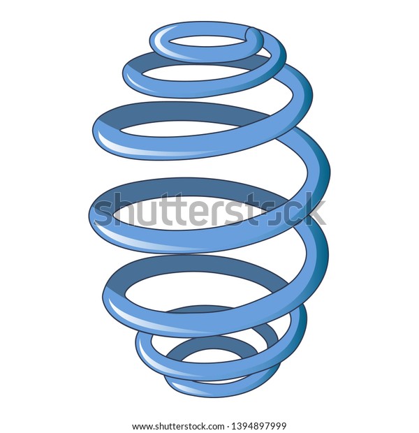 Metal Spring Icon Cartoon Metal Spring Stock Vector (Royalty Free ...