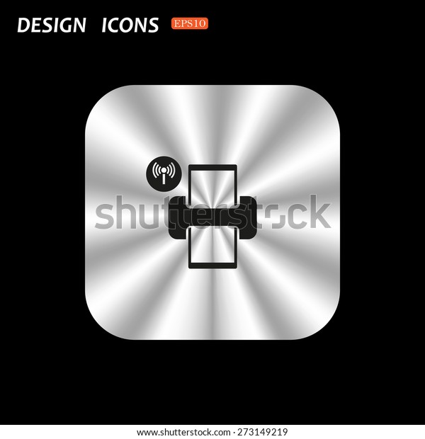 Metal Square Rounded Corners Button On Stock Vector (Royalty Free ...