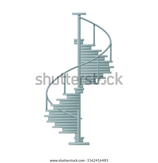 Metal Staircase Vector Iconcartoon Vector Icon Stock Vector (Royalty ...