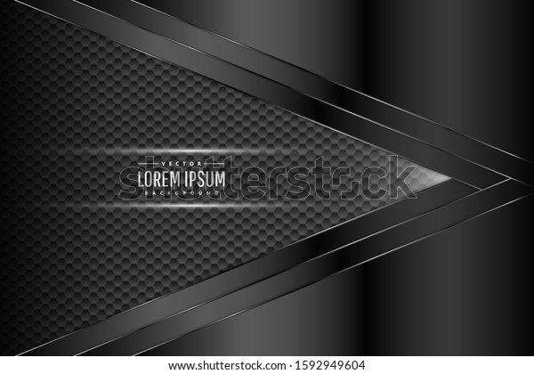 Metal Technology Backgroundpaper Cut Style Design Stock Vector (Royalty ...