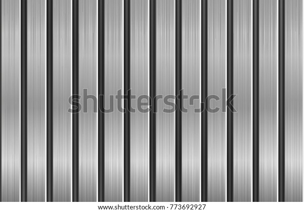 Metal Texture Vertical Brushed Planks Vector Stock Vector (Royalty Free ...