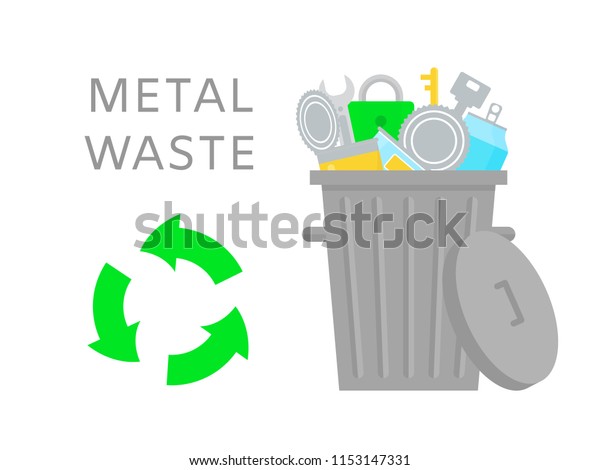 Metal Waste Vector Illustration Home Stuff Stock Vector (Royalty Free ...