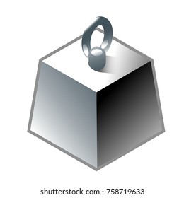 Metal Weight Icon Stock Vector (Royalty Free) 758719633 | Shutterstock