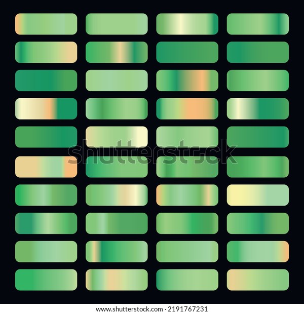 Metalic Gradient Collection Shiny Rainbow Hologram Stock Vector ...
