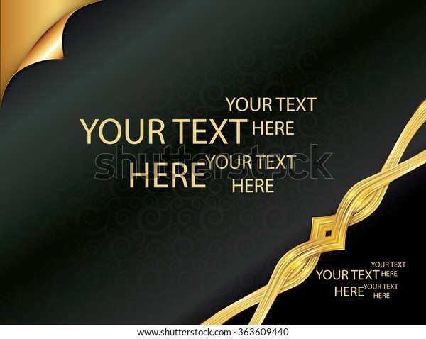 Metallic Background Wrapping Corner Any Occasion Stock Vector (Royalty ...