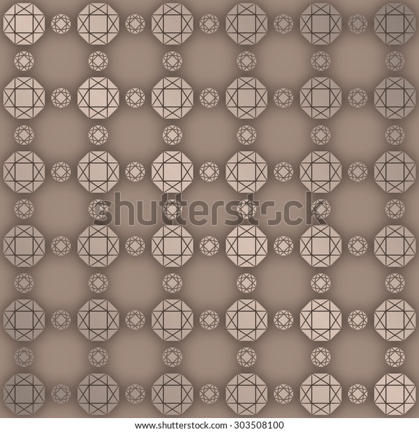 Metallic Diamond Pattern On Vintage Light Stock Vector (Royalty Free ...